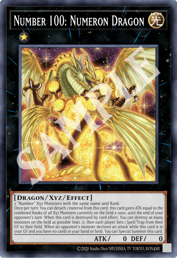 Number 100 Numeron Dragon YuGiOh Genesys Card Database YuGiOh