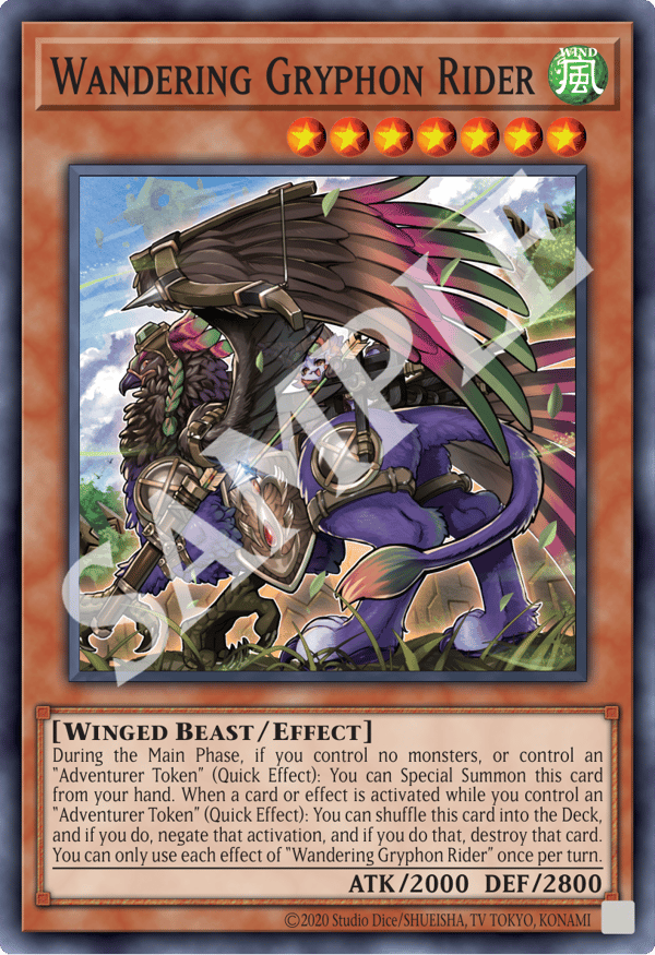 Wandering Gryphon Rider YuGiOh Genesys Card Database YuGiOh Genesys