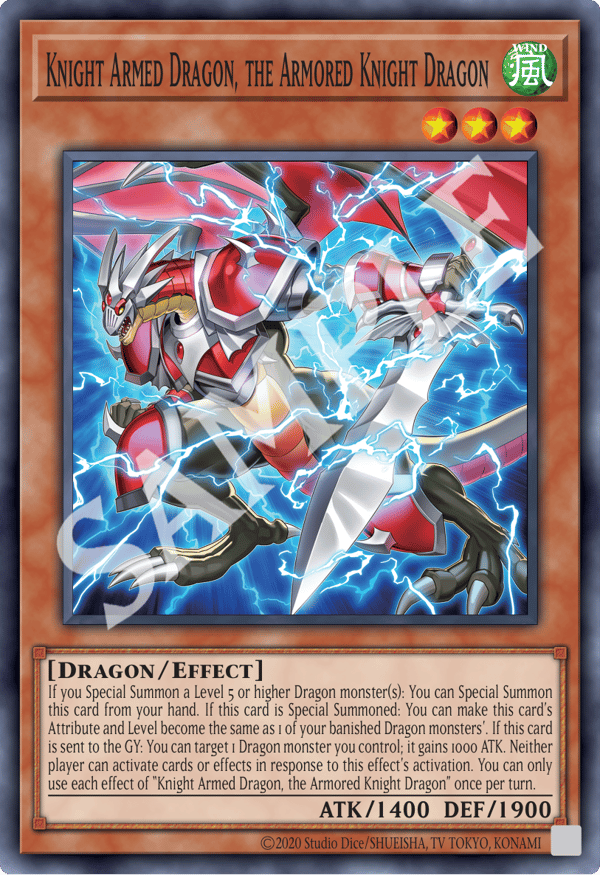 Knight Armed Dragon The Armored Knight Dragon YuGiOh Genesys Card
